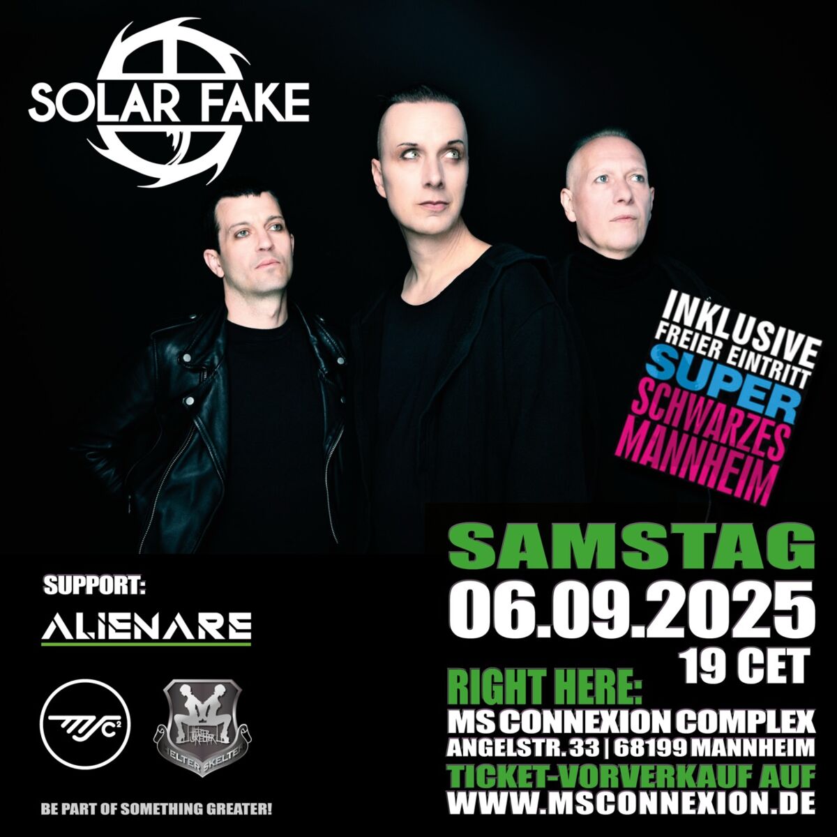 SOLAR FAKE • ALIENARE • inkl. SSM - MS Connexion Complex Mannheim
